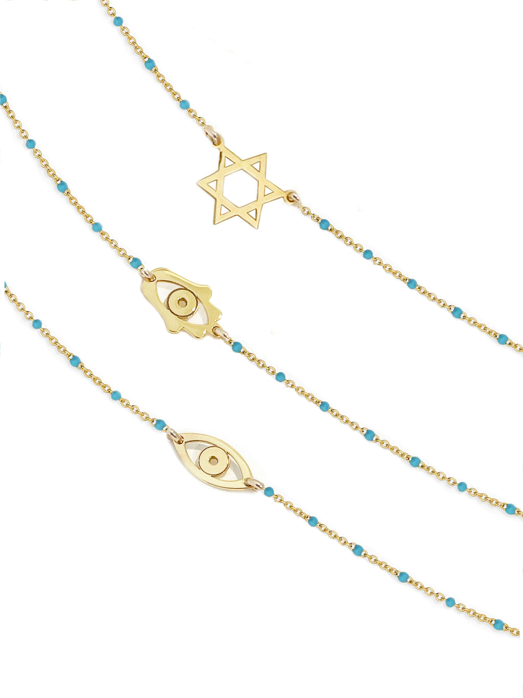 Mini Star of David Necklace | Available in Silver, Gold and Two Tone ...