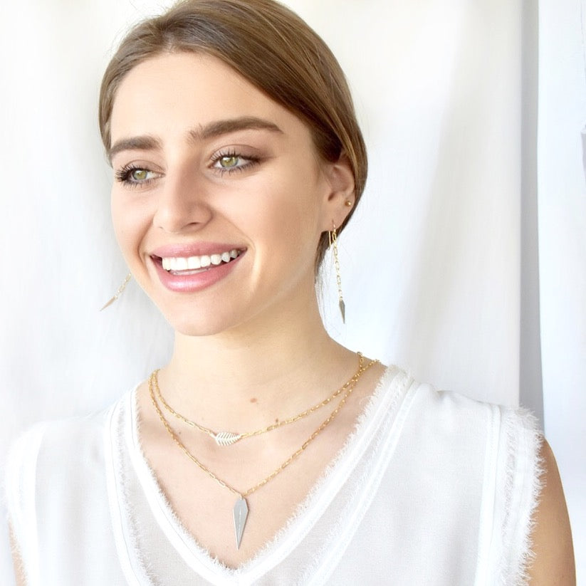 Diana Leaf Necklace – Miriam Merenfeld Jewelry